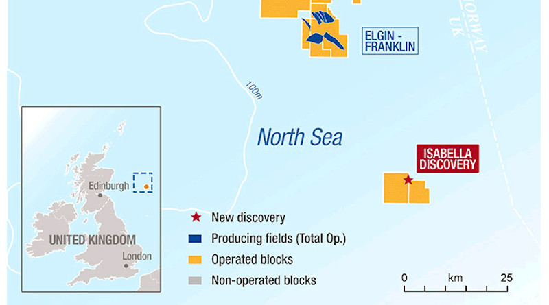 Total’s new discovery in Western Central Graben in North Sea. Credit ...